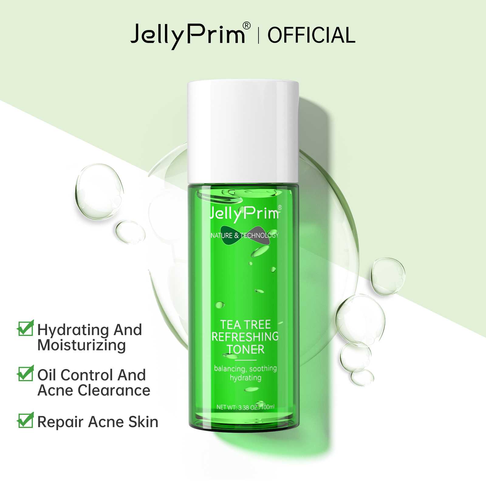 JellyPrim OEM Tea Tree Essential Oil Acne Removal Skin Care Set ...