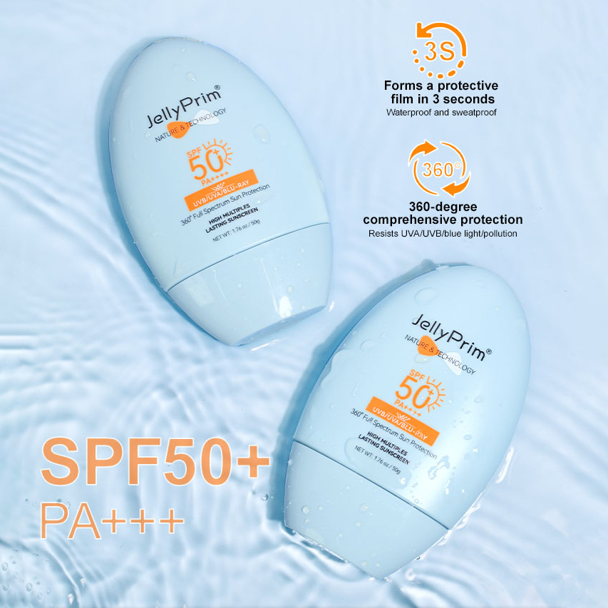 JellyPrim Best Sun Protection Cream SPF 50 Full Spectrum Sunscreen for ...