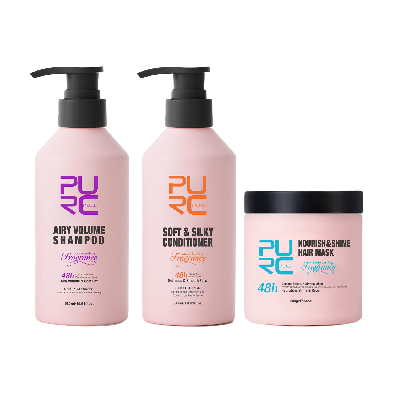 Factory Wholesale Nourish Shine Hair Care Set Repair Rough Restore Hair ...